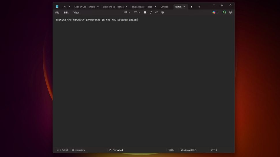 Notepad Gets Markdown Support And Formatting Tools Windows Central
