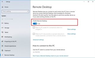 How to use Remote Desktop app to connect to a PC on Windows 10 ...