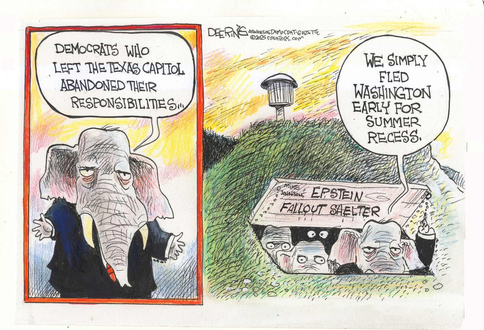 The all-new Epstein Island | August 8 editorial cartoons | The Week