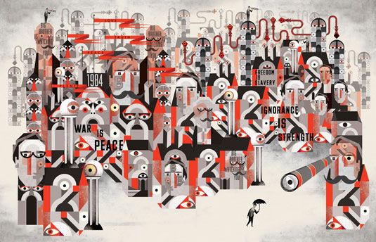 Surreal and sinister tribute to Orwell's 1984 | Creative Bloq