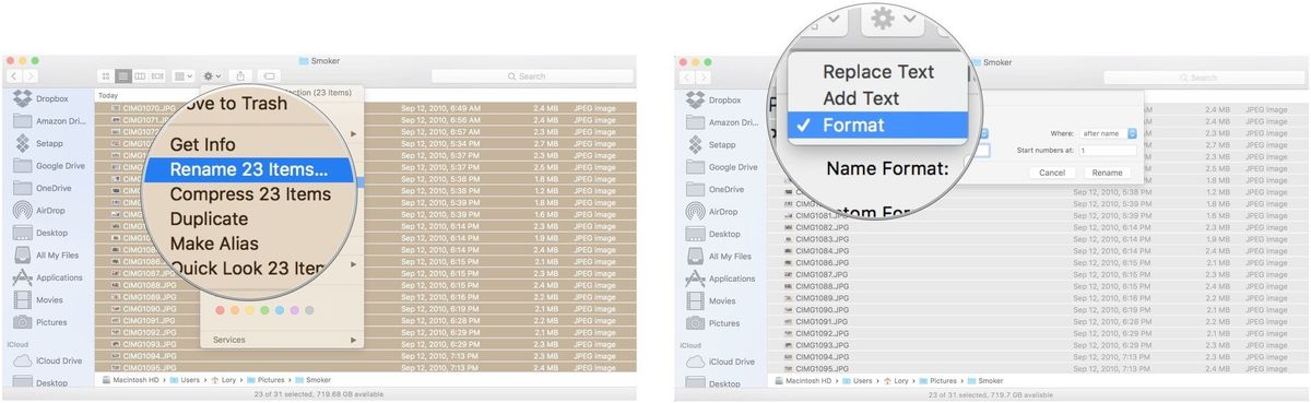 How to rename multiple files at once on Mac | iMore