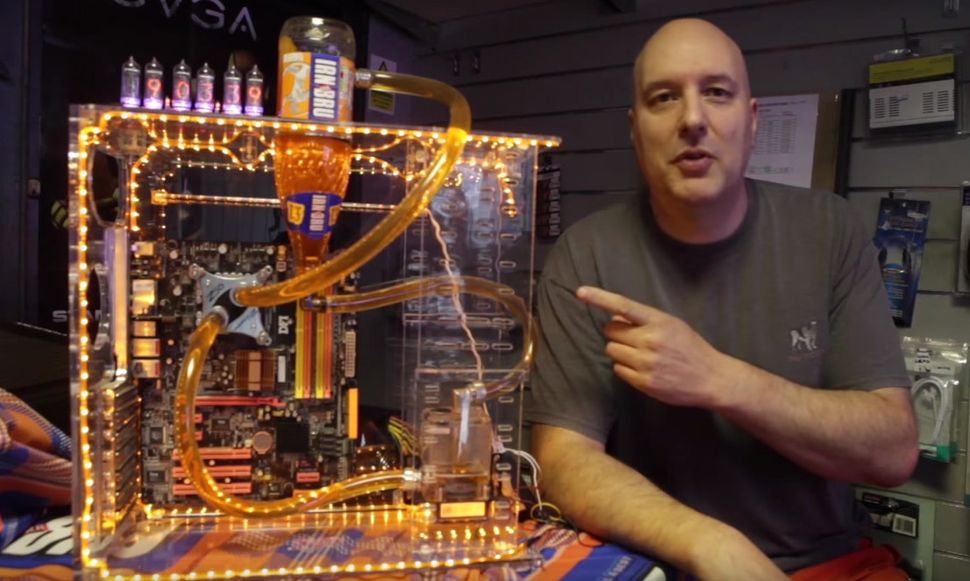 Scottish man creates an 'Irn Bru' water cooling system | PC Gamer