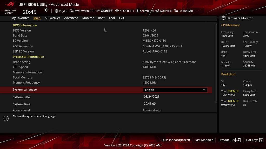 Firmware, Software and Test System - Asus ROG Strix X870E-E Gaming Wifi ...
