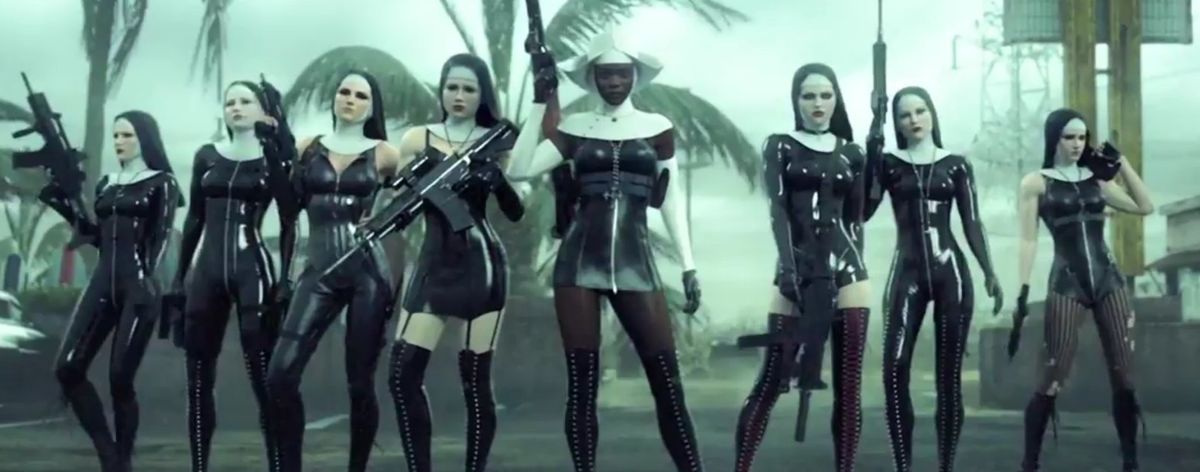 Hitman: Absolution trailer has BDSM Nuns for some reason, Agent 47 unconcerned | PC Gamer