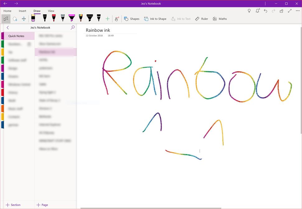 Why Does OneNote Have Sparkly Rainbow Ink Microsoft Explains Why Does OneNote Have Sparkly Rainbow Ink Microsoft Explains