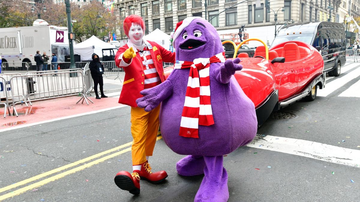Grimace, McDonald's purple fluffy character explained at last | Woman ...