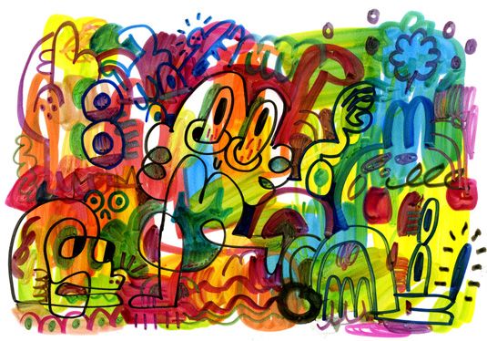 Jon Burgerman doodles won't fade for 100 years | Creative Bloq