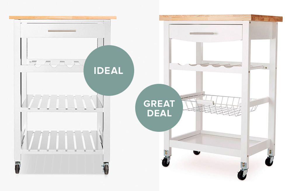 Aldi kitchen trolley almost identical to one at John Lewis – £100 ...