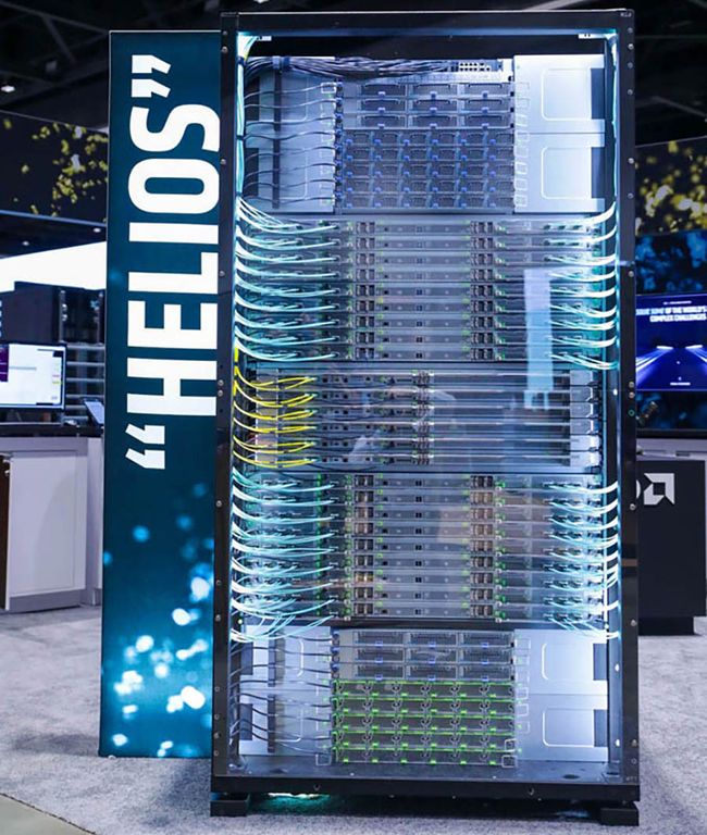 72-GPU AMD Helios rack drew crowds at the OCP Summit 2025 with its ...