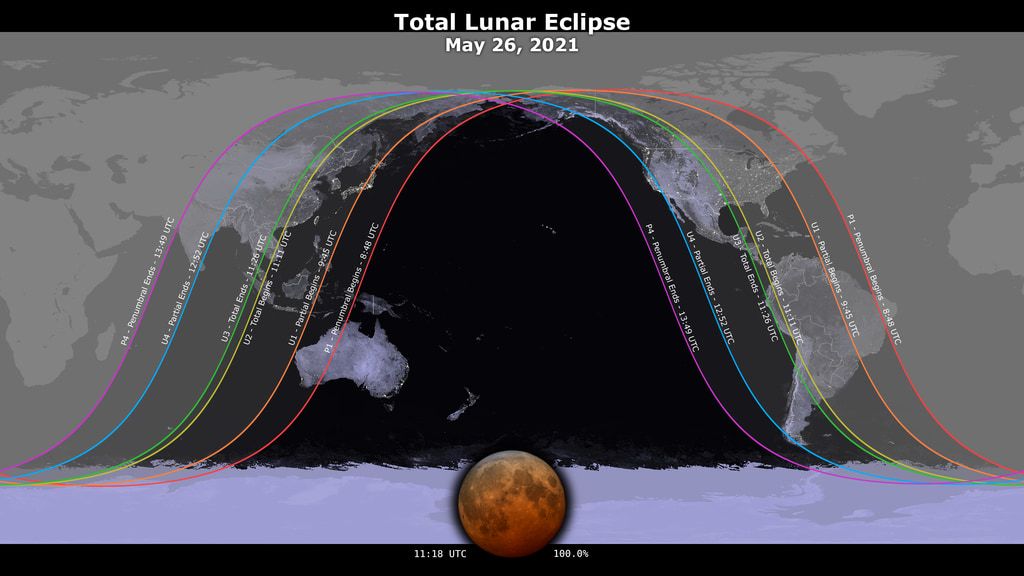 Super Flower Blood Moon 2021: Where, when and how to see the supermoon ...