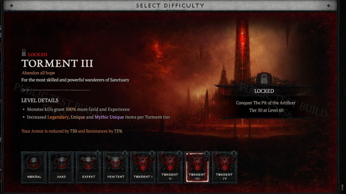 What difficulty should I play in Diablo 4? Normal, Hard, Expert, Penitent, and Torment ...
