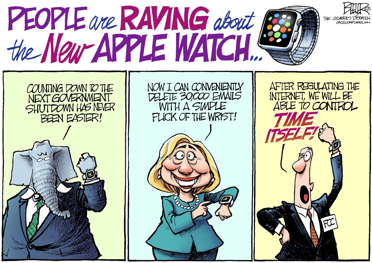 Political cartoon Technology Apple watch | The Week