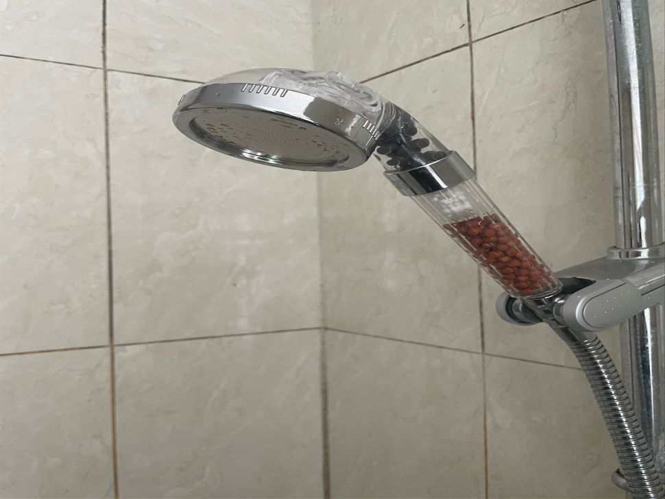 I bought this shower head with purifying water beads and it's actually ...