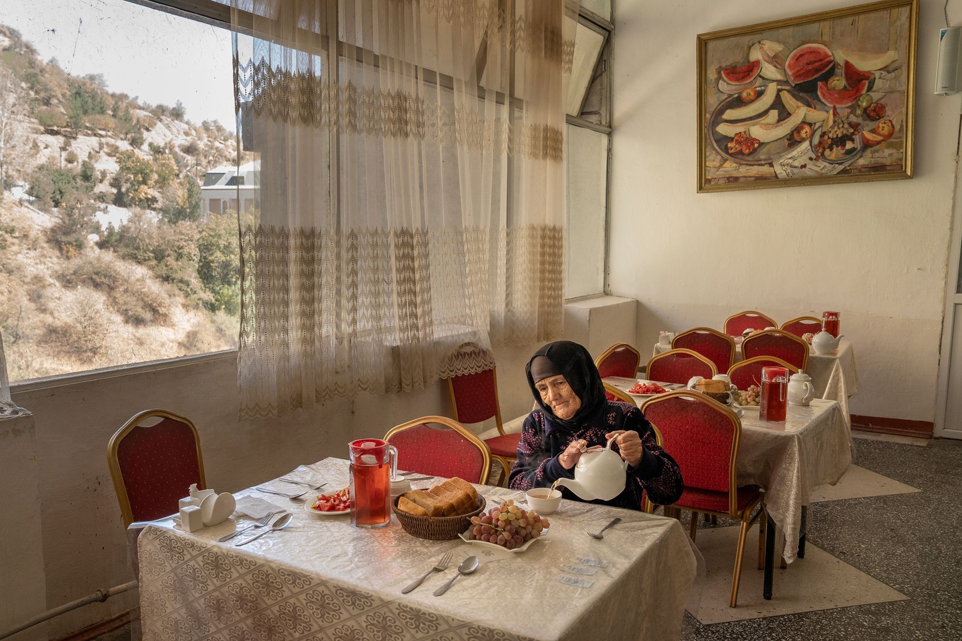 "An old woman pours herself tea - but it's so much more than just that ...