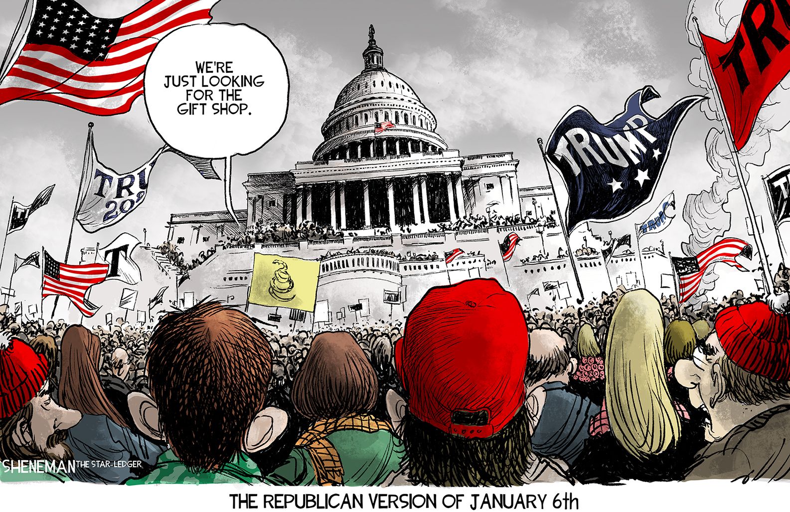 Political Cartoon U.S. capitol riot jan 6 commission | The Week
