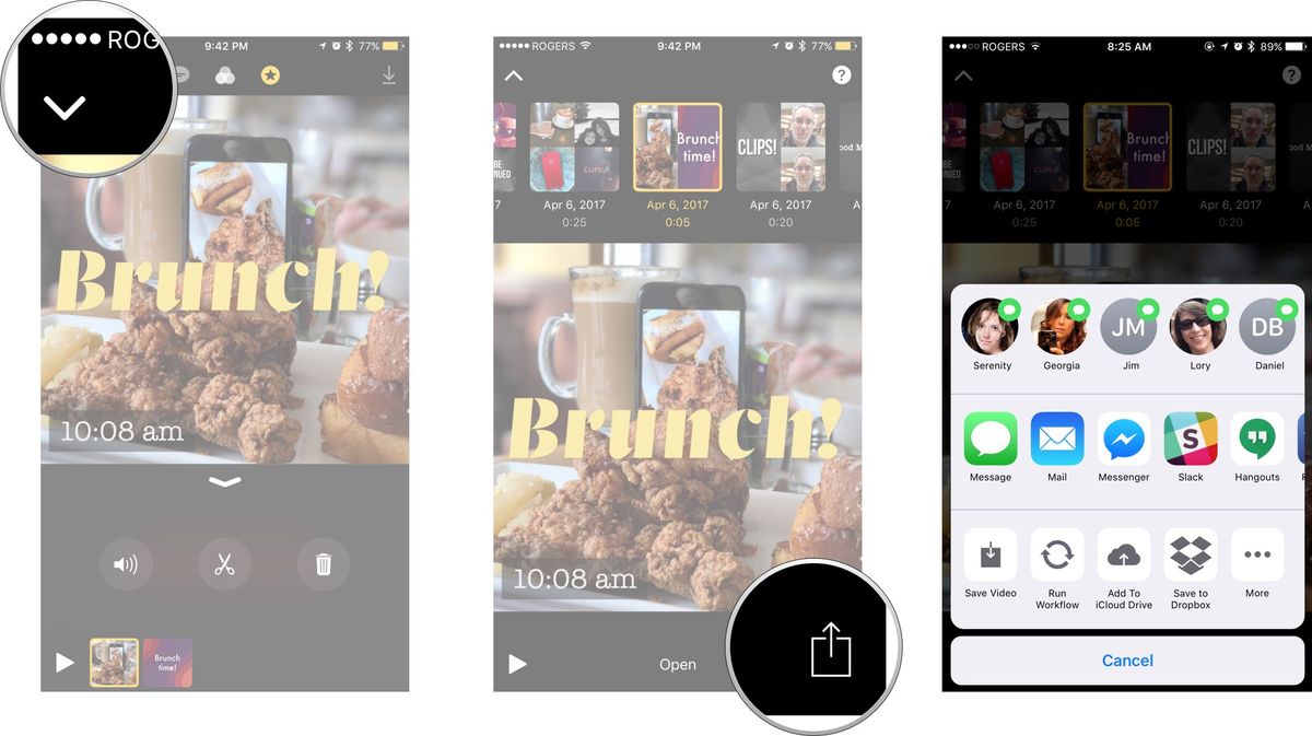 How to save and share videos from the Clips app | iMore