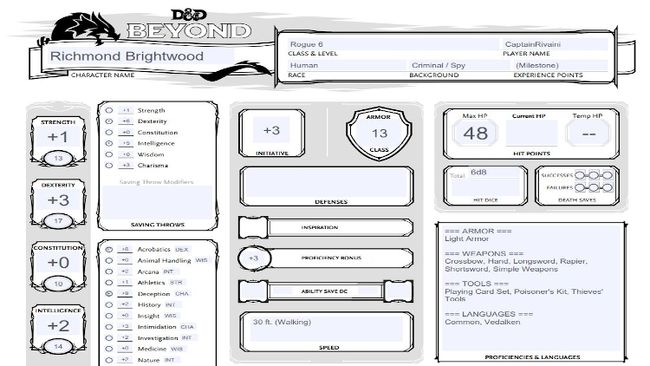 How to make a DND character sheet | TechRadar