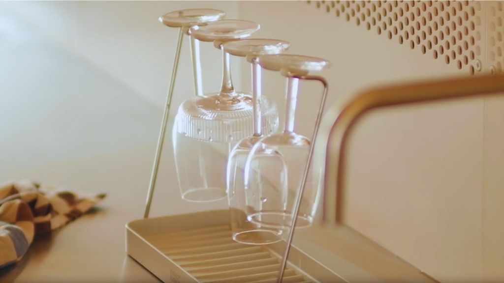 This Drying Rack Is a Lifesaver for Wine Glass Storage