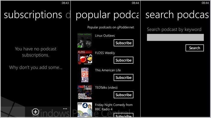 Podcatcher Review - Catch your podcasts | Windows Central
