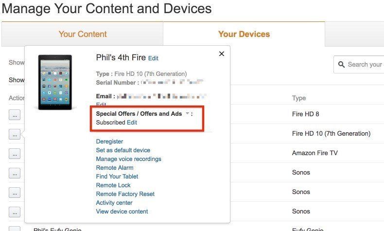 How to get rid of the ads on an Amazon Fire HD tablet with 'special ...