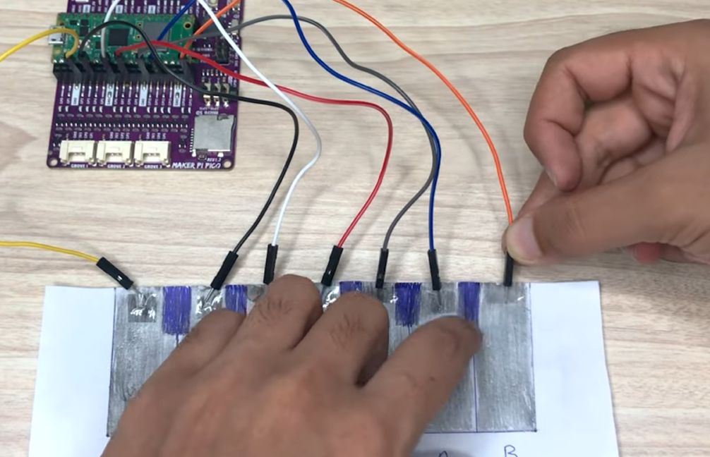 Raspberry Pi Pico Paper Piano Uses Pencil Drawn Keys | Tom's Hardware