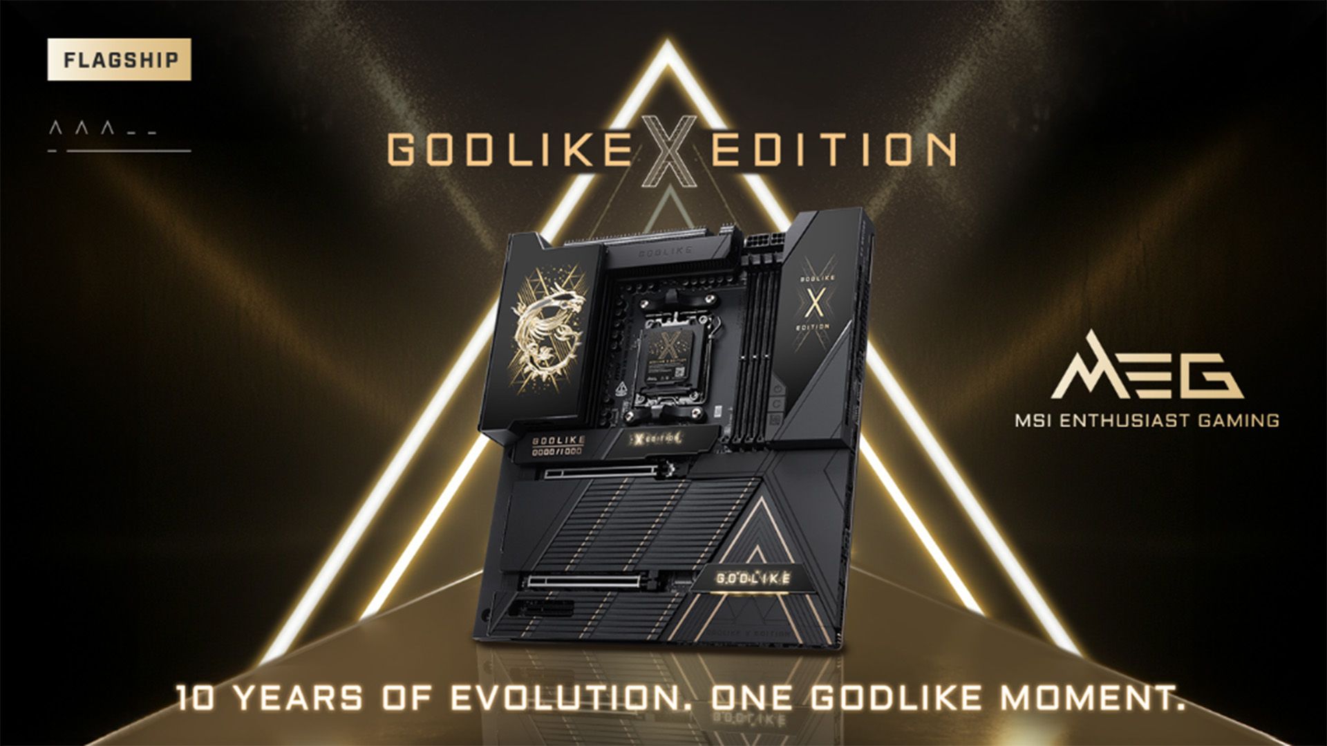 MSI is celebrating 10 years of Godlike extravagance with a gold-trimmed ...