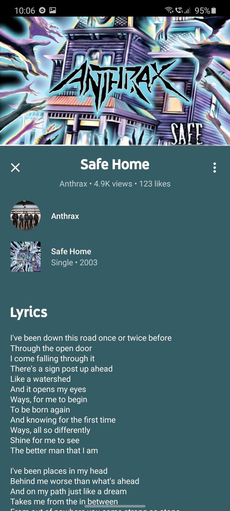 You can now read along to the lyrics of a song on YouTube Music ...