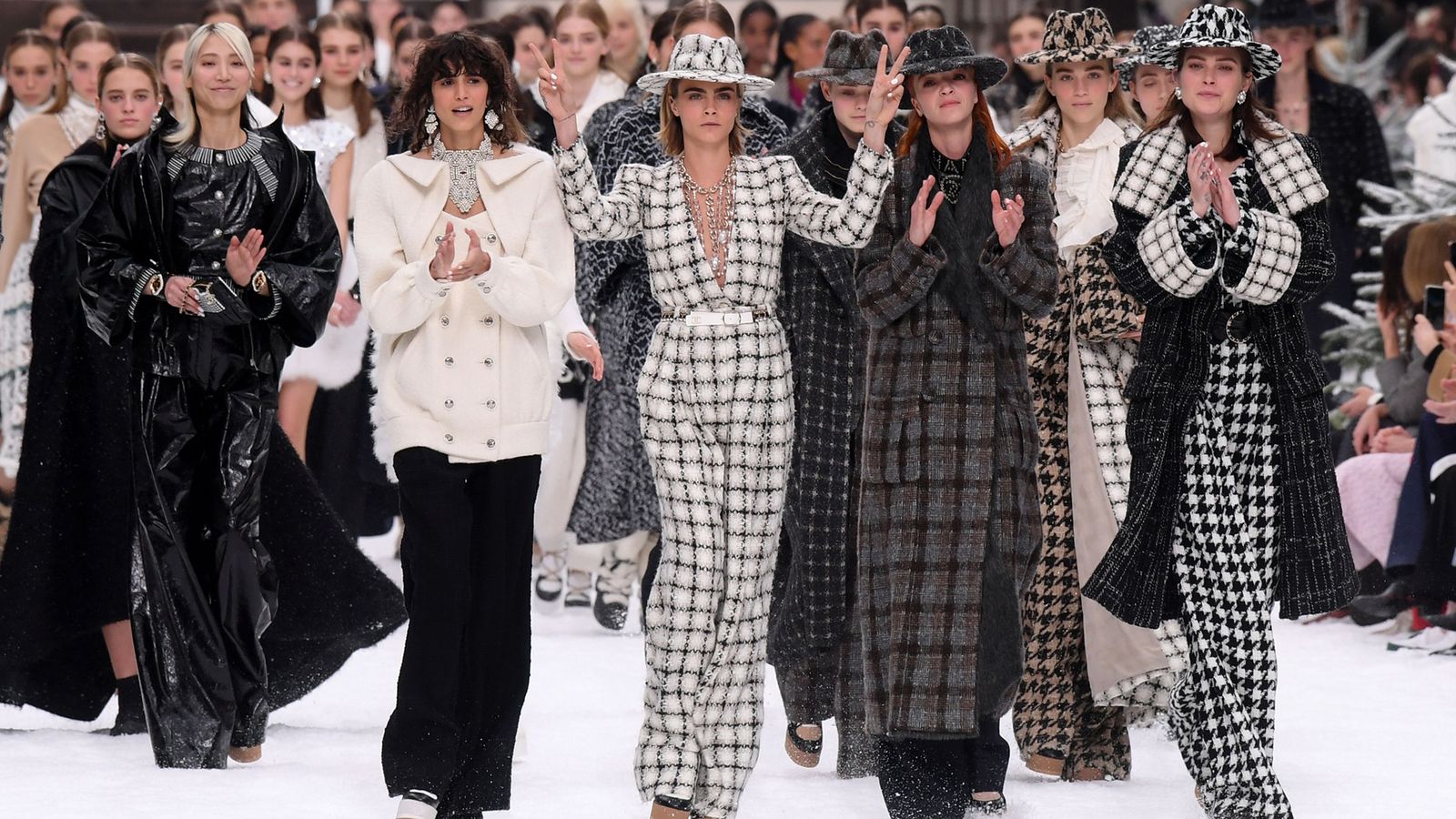 Inside Chanel's snow-covered winter wonderland farewell to Karl ...