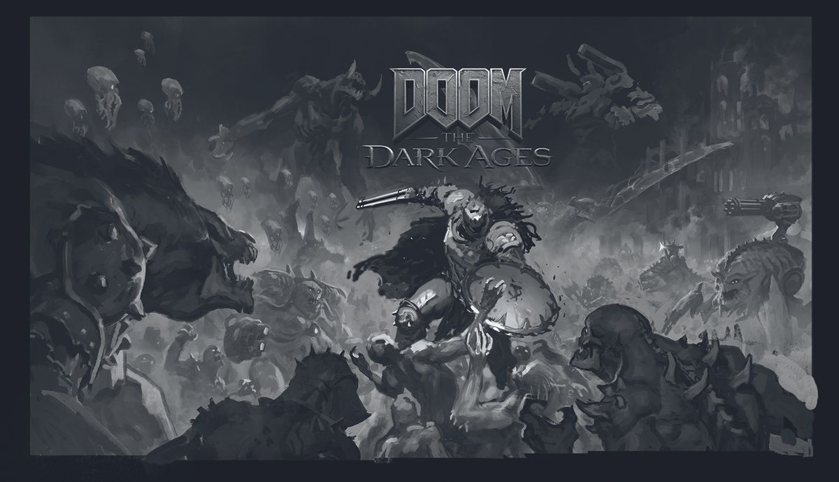 How I created the demonic video game cover art for Doom: The Dark Ages ...