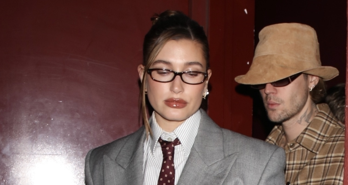 Hailey Bieber Wears the Opposite of a Boring Black Suit to Her Latest ...