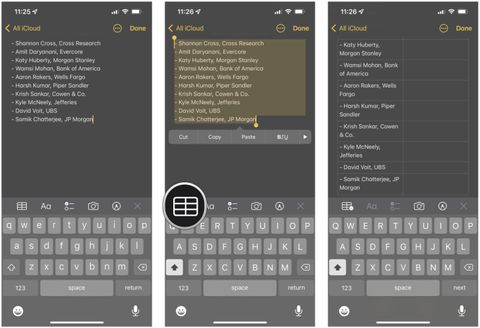 How to use tables in Notes on iPhone and iPad | iMore
