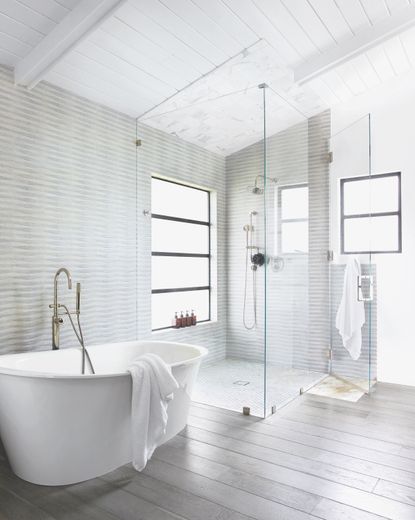 Shower floor ideas: 10 looks, layouts and colors for a shower room ...