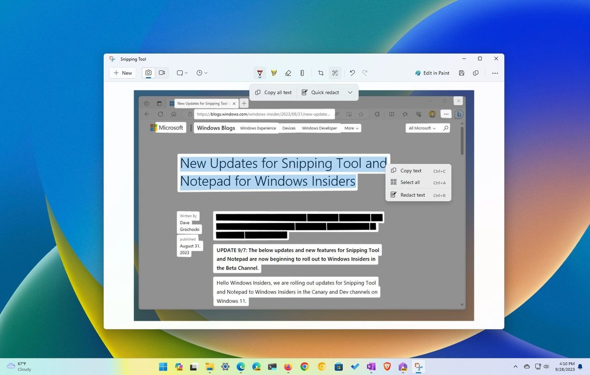 What's new with Snipping Tool on Windows 11 version 23H2 | Windows Central
