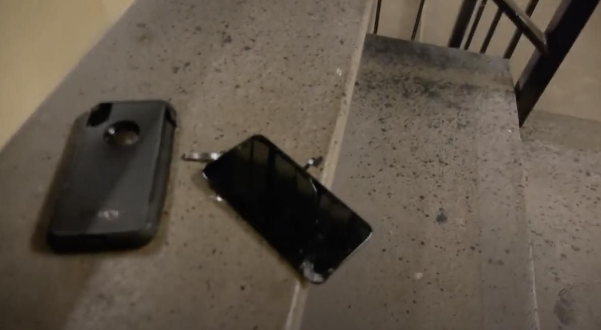 Someone dropped an iPhone down a 300ft staircase and was surprised it ...