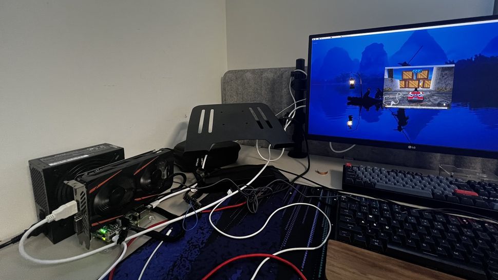 Raspberry Pi 5 and external AMD GPU used to play 4K open-source kart ...