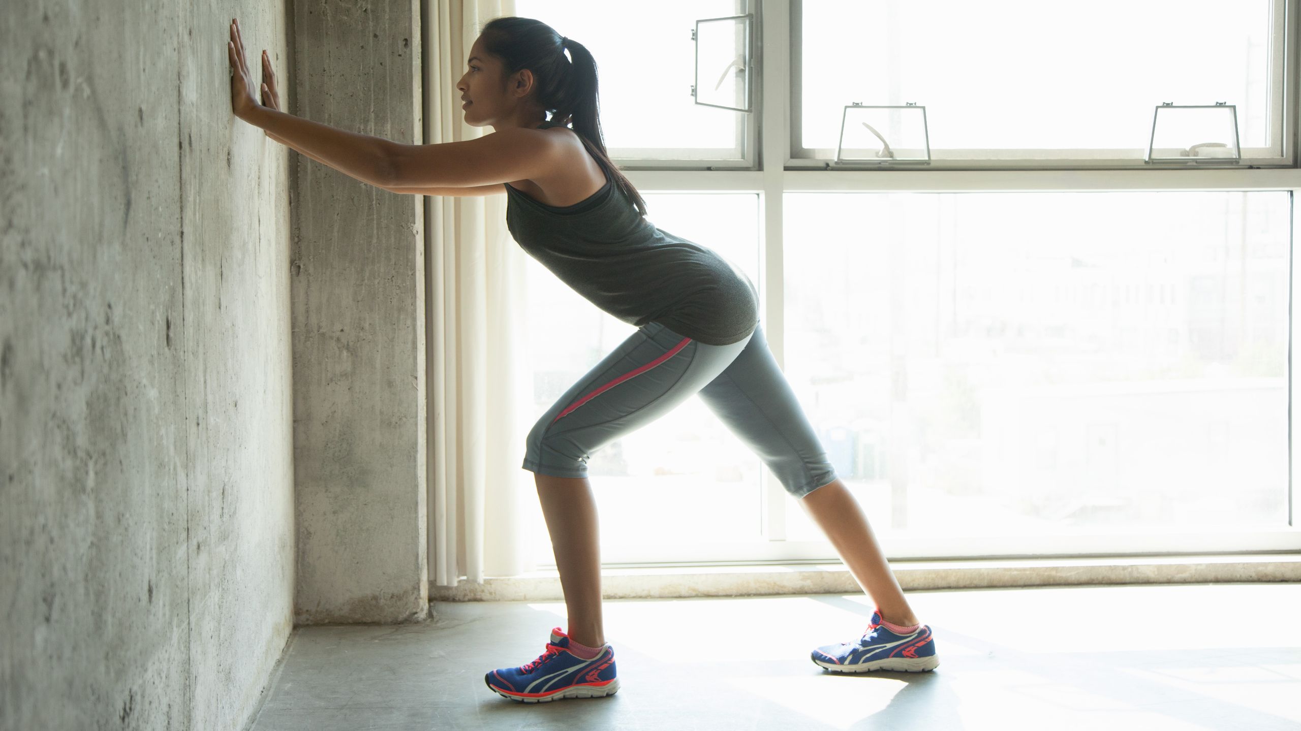 This wall stretch is the only thing that relieves tension in my ...