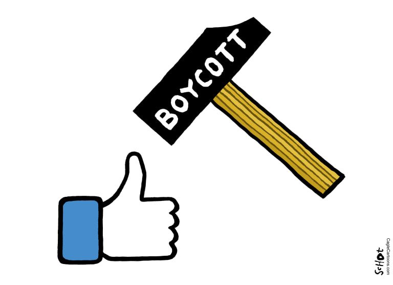 Editorial Cartoon U.S. Facebook boycott | The Week