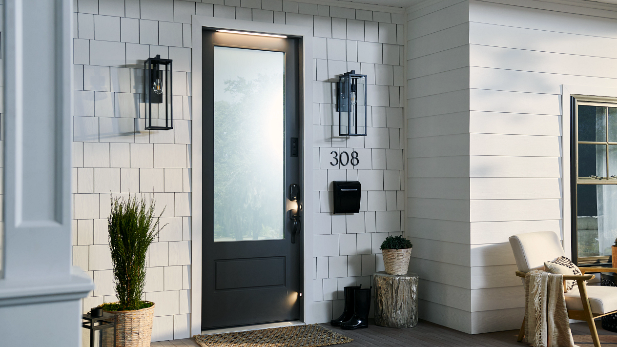 This smart door at CES 2022 has a Ring doorbell and smart lock built in ...