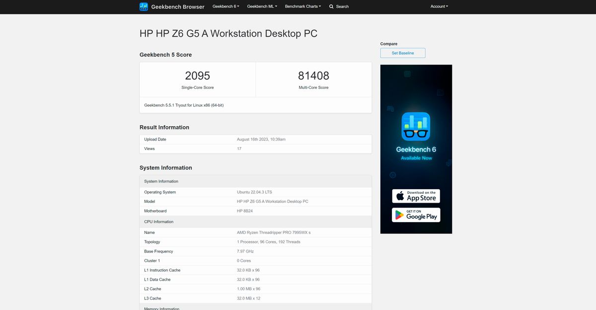 Threadripper Pro 7995WX Benchmark Leak Shows 96 Zen 4 Cores Up to 5.1 ...