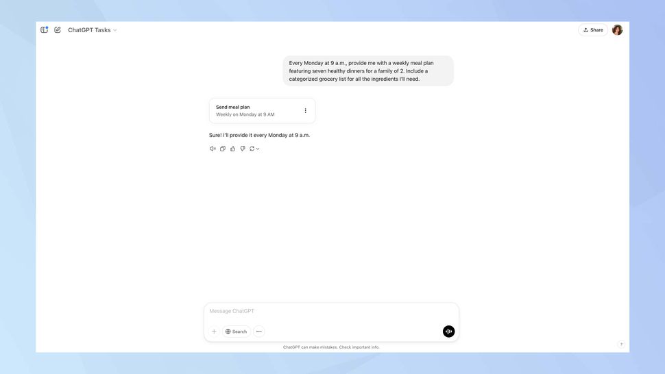 ChatGPT Tasks is a game changer — 5 prompts to try first | Tom's Guide