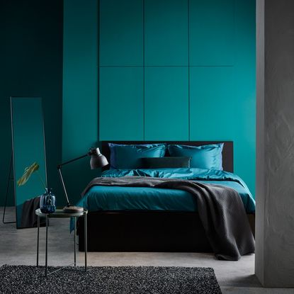 Iconic IKEA Billy bookcase gets a seasonal ruby red makeover | Ideal Home