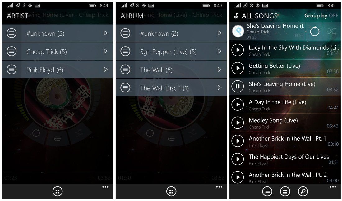 Perfect Music - a clean looking music management and playback app for ...