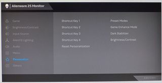 Alienware AW2518H OSD Setup & Calibration