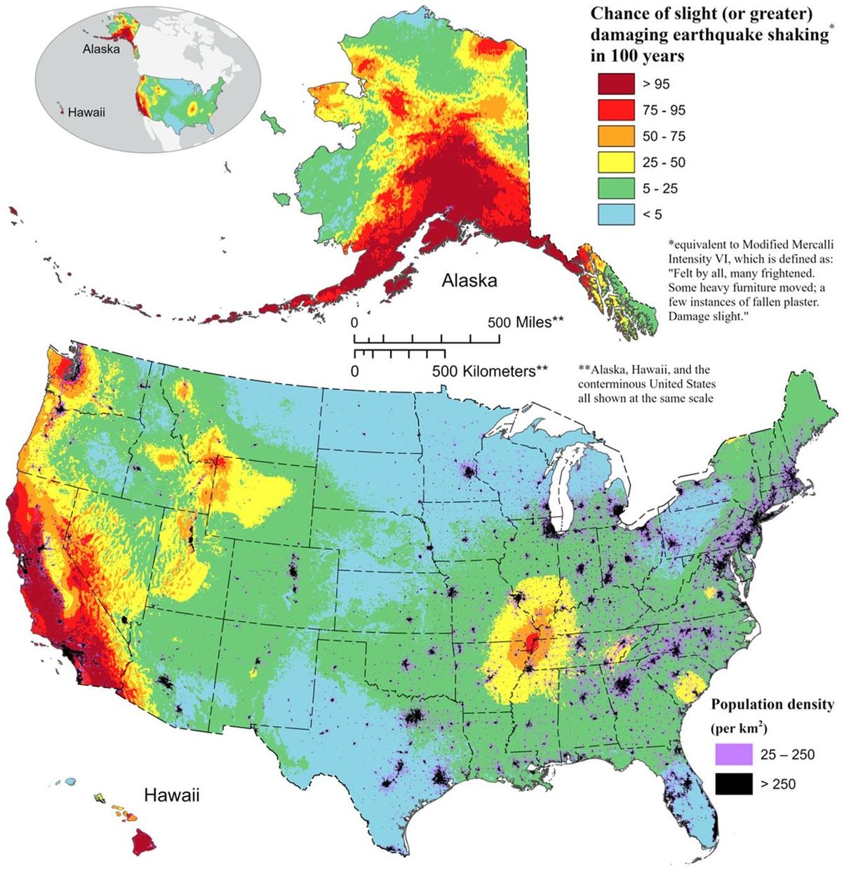 Nearly 75% of the US is at risk from damaging earthquakes, new map ... Nearly 75% of the US is at risk from damaging earthquakes, new map ...