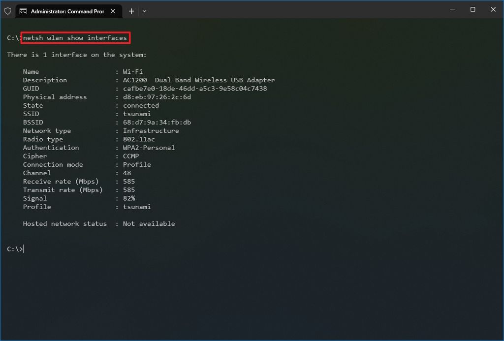How to manage wireless networks with Command Prompt on Windows 10 ...