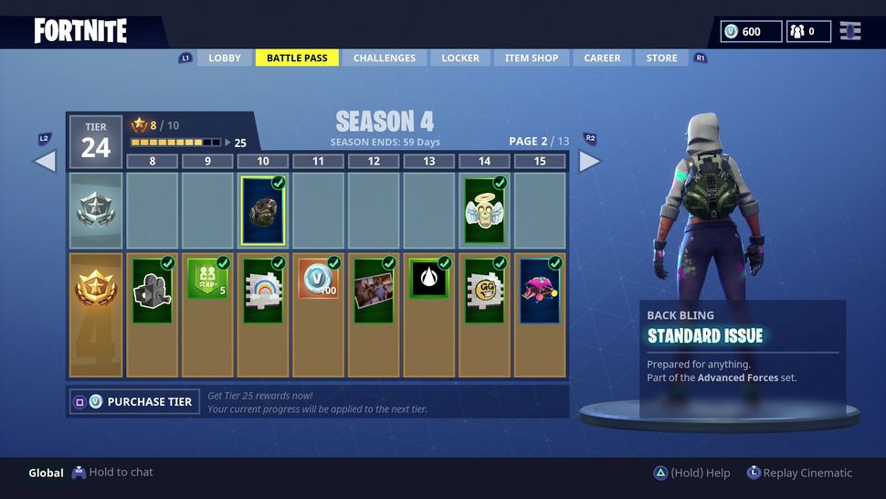 Fortnite Season 4 - all the Battle Pass skins, emotes, harvesting tools ...