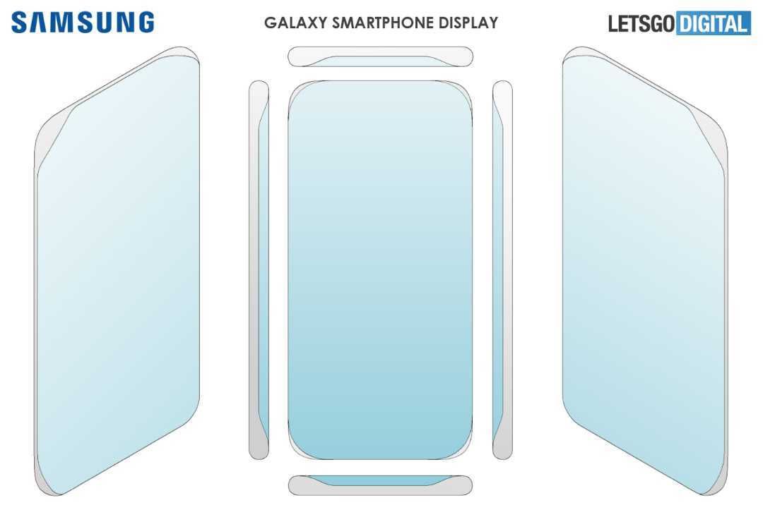 Samsung patents quad-curved display design similar to the Huawei P40 ...