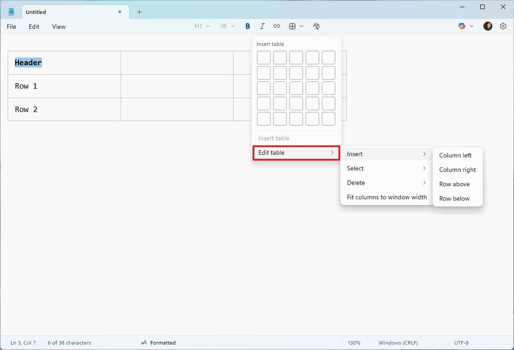 Notepad on Windows 11 can now make Markdown tables — here's how to ...