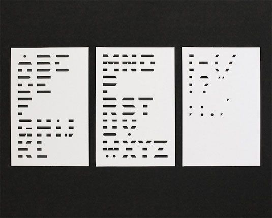 Dot and dash typeface inspired by morse code | Creative Bloq