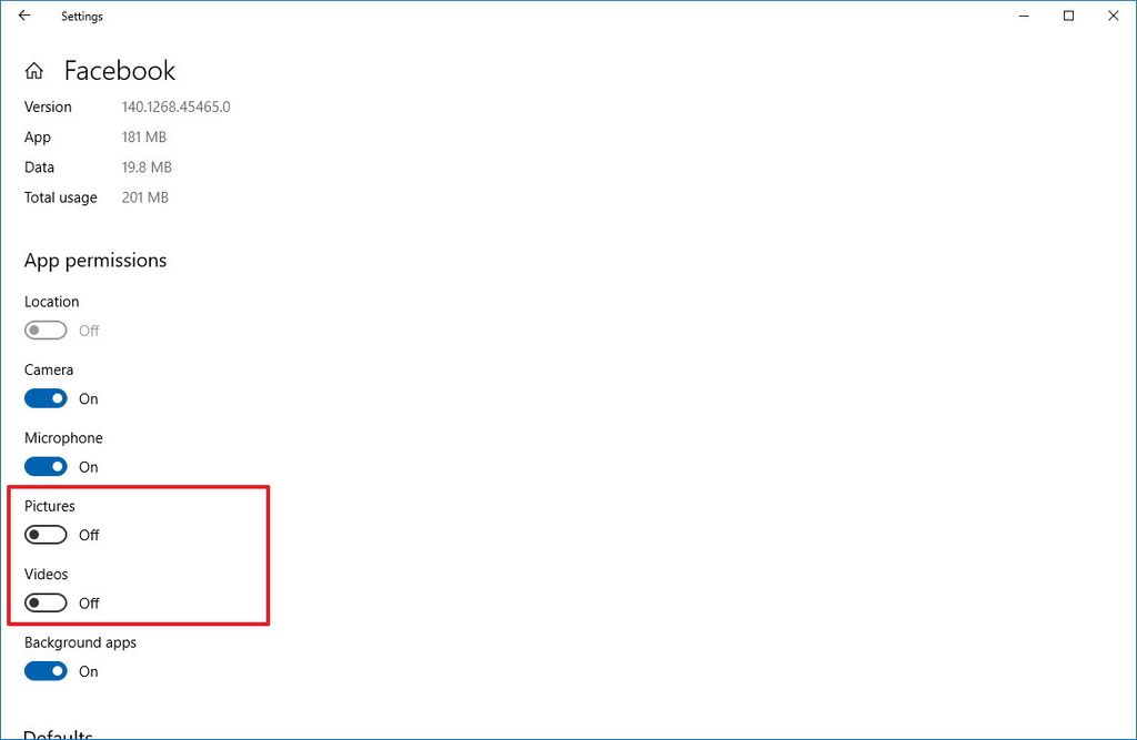 How to manage file access permissions for apps on Windows 10 April 2018 ...